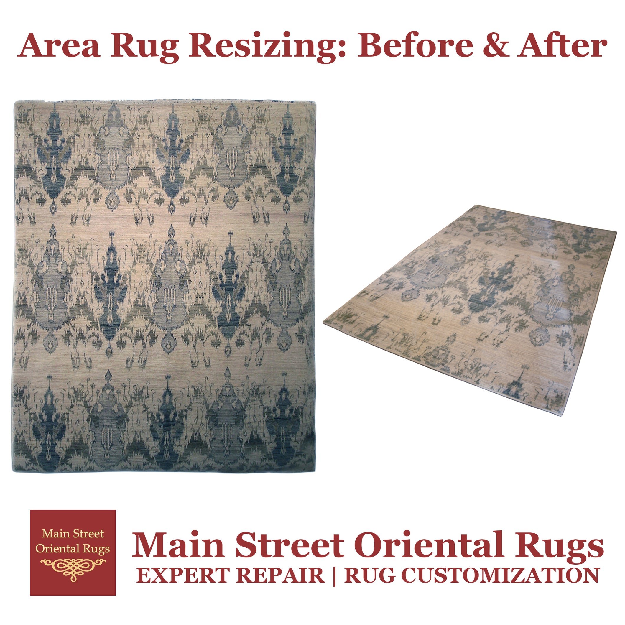 Area Rug Resizing: Before & After | Main Street Oriental Rugs Blog