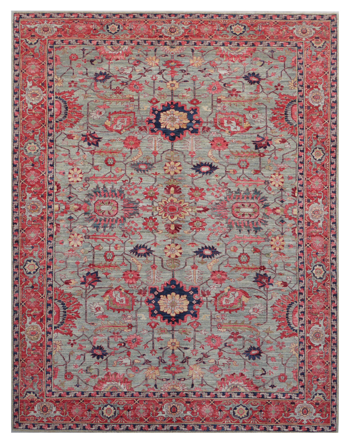9x12 Lady Grey Wool Area Rug | Main Street Oriental Rugs