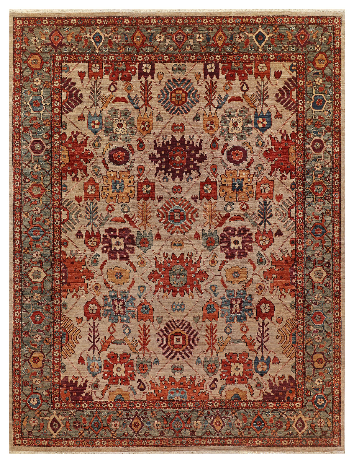 9x11.9 Maxwell Traditional Wool Rug | Main Street Oriental Rugs
