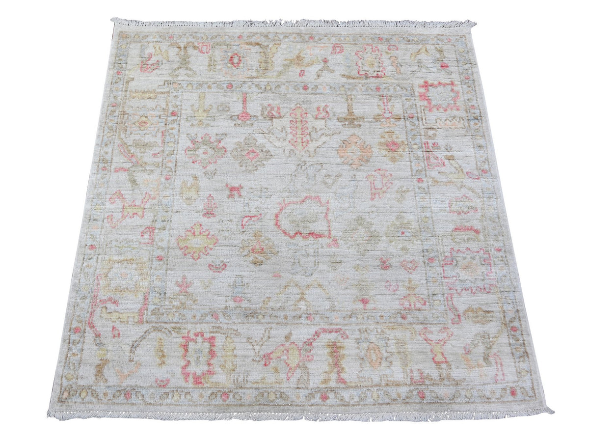 4x4 Modern Oushak Square Rug | Main Street Oriental Rugs